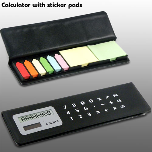 Calculator with Sticker Pads | yagifts